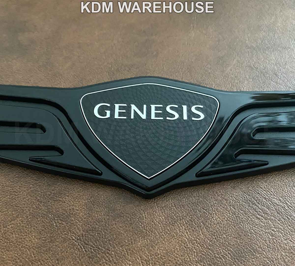Glossy Black or Carbon Fiber Style Genesis Wing Badges and Emblems (Al ...