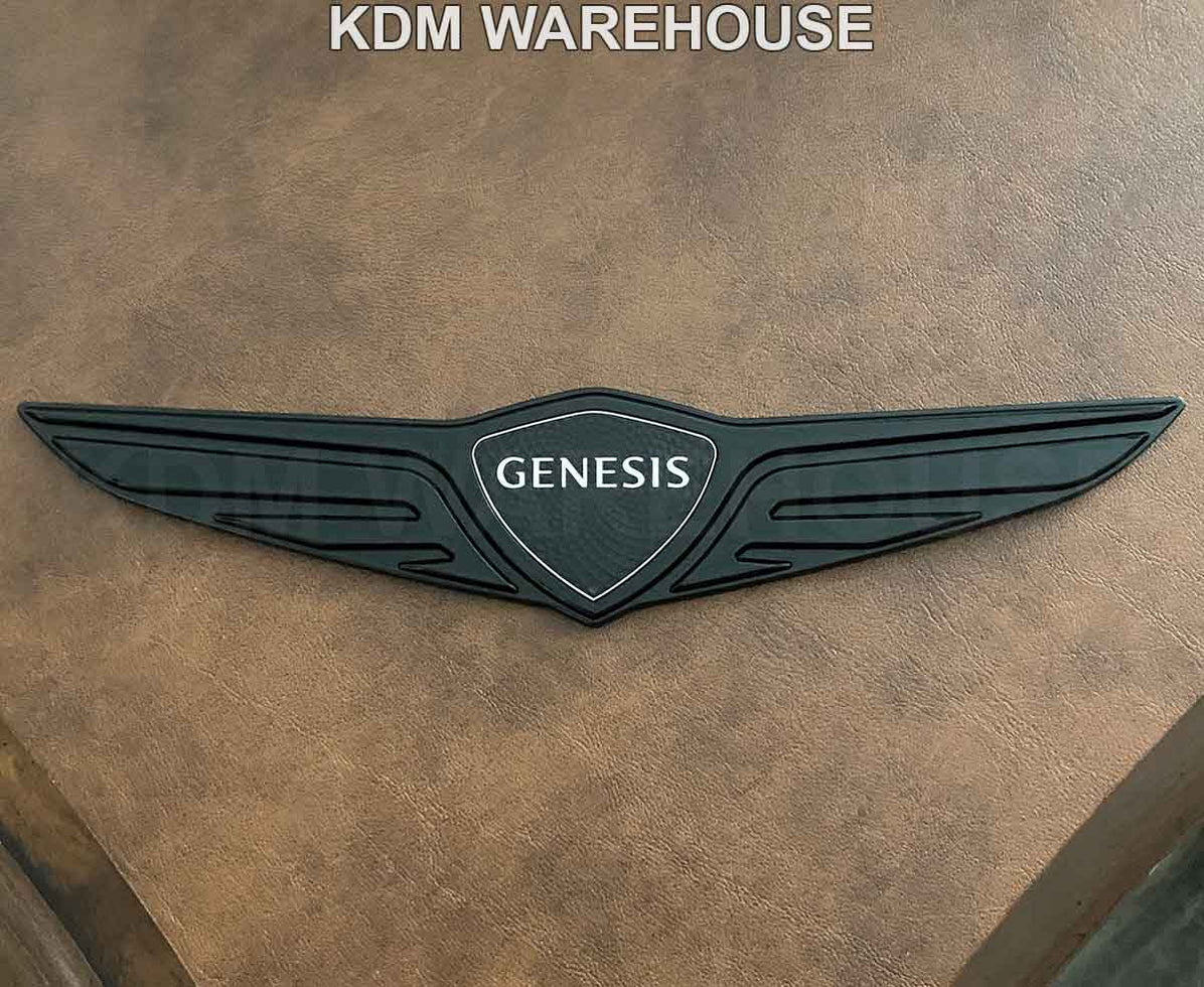 Glossy Black or Carbon Fiber Style Genesis Wing Badges and Emblems (Al ...