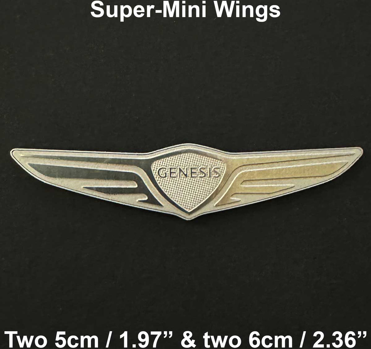 Super Mini Wing Badge/Emblem Set for Genesis vehicles — KDM Warehouse