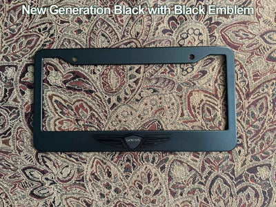 License Plate Frame in Stainless Steel with Wing Emblem for Genesis ...