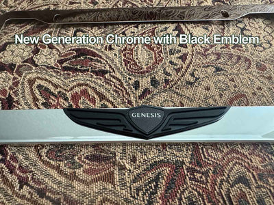 License Plate Frame in Stainless Steel with Wing Emblem for Genesis ...