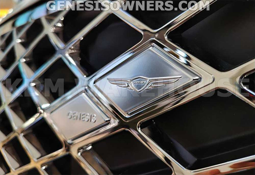 2021+ Genesis G80 Grille Badge Emblem Set — KDM Warehouse