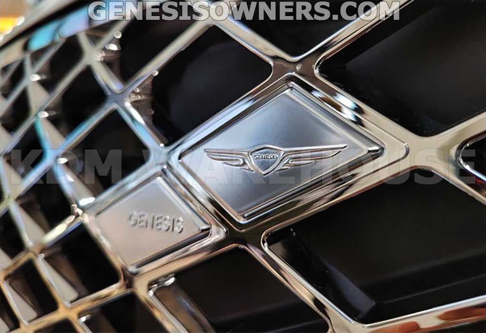 2021+ Genesis G80 Grille Badge Emblem Set — KDM Warehouse