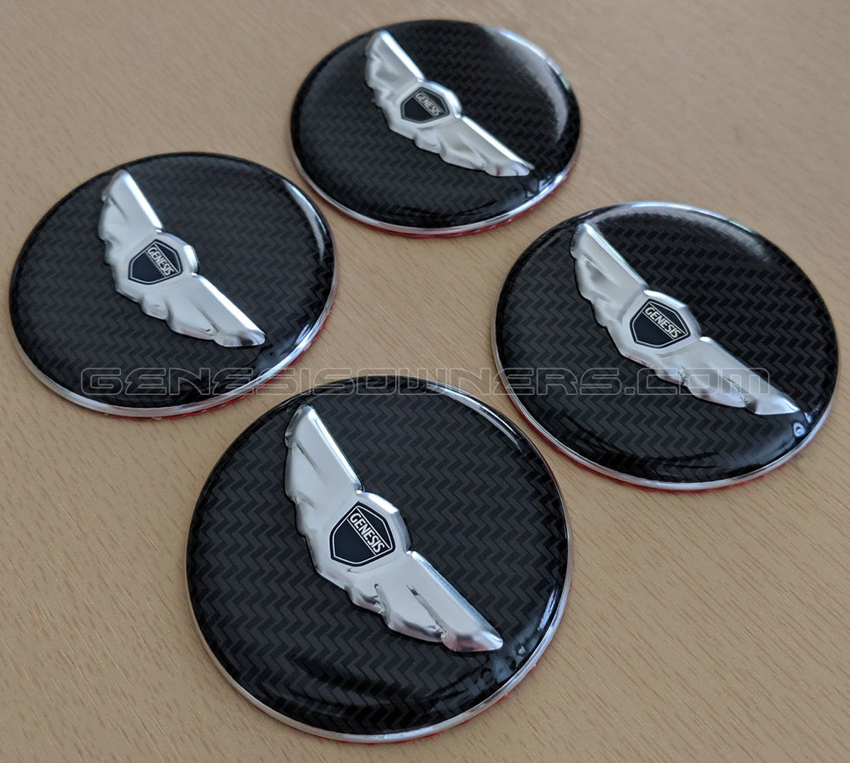 Winged Emblem Center Cap Sets for Genesis Vehicles — KDM Warehouse