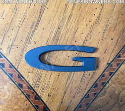 Black Genesis Text Badge Emblems G70, G80, GV70, GV80 — KDM Warehouse
