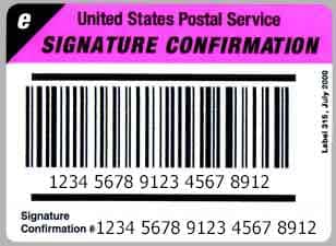 Package Signature Confirmation (USA Only) — KDM Warehouse